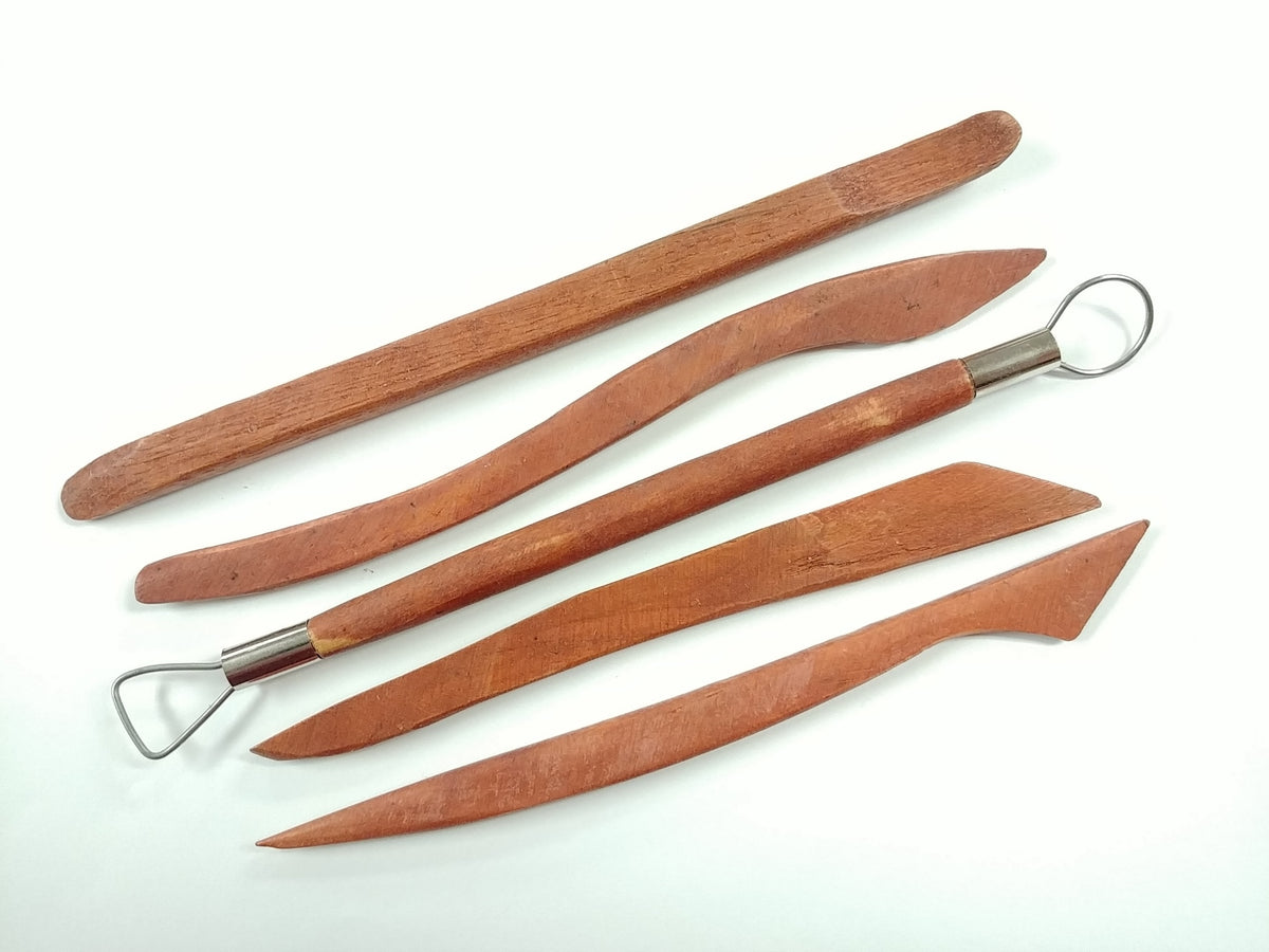 CC 5 pc wooden modeling tools — Cornell Studio Supply